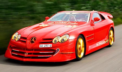 Swiss designer wants $11 million for red-and-gold ‘dream’ car