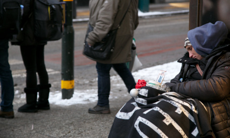 What’s it like being homeless during Sweden’s winter?