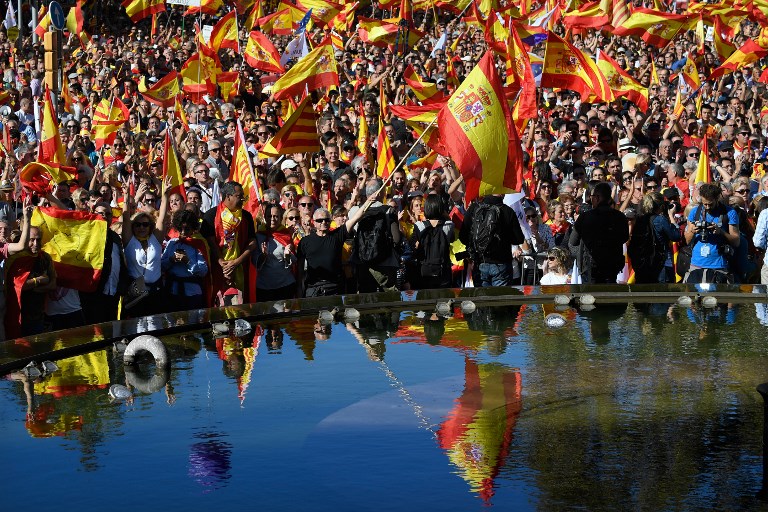 RECAP: ‘Catalonia is Spain!’ crowd chants at Barcelona rally