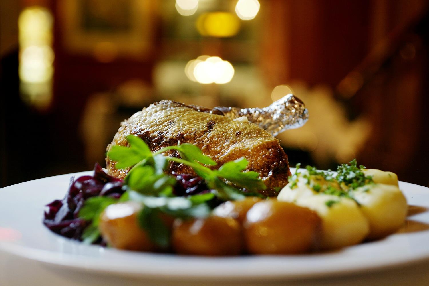 Why do Danes eat duck and pork at Christmas?