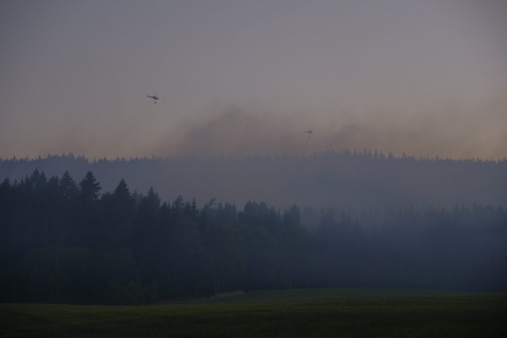 Forest fires cause rail chaos in Norway