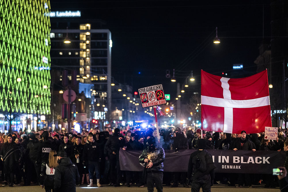 ‘Men in Black’: Who are Denmark’s anti-corona protestors?