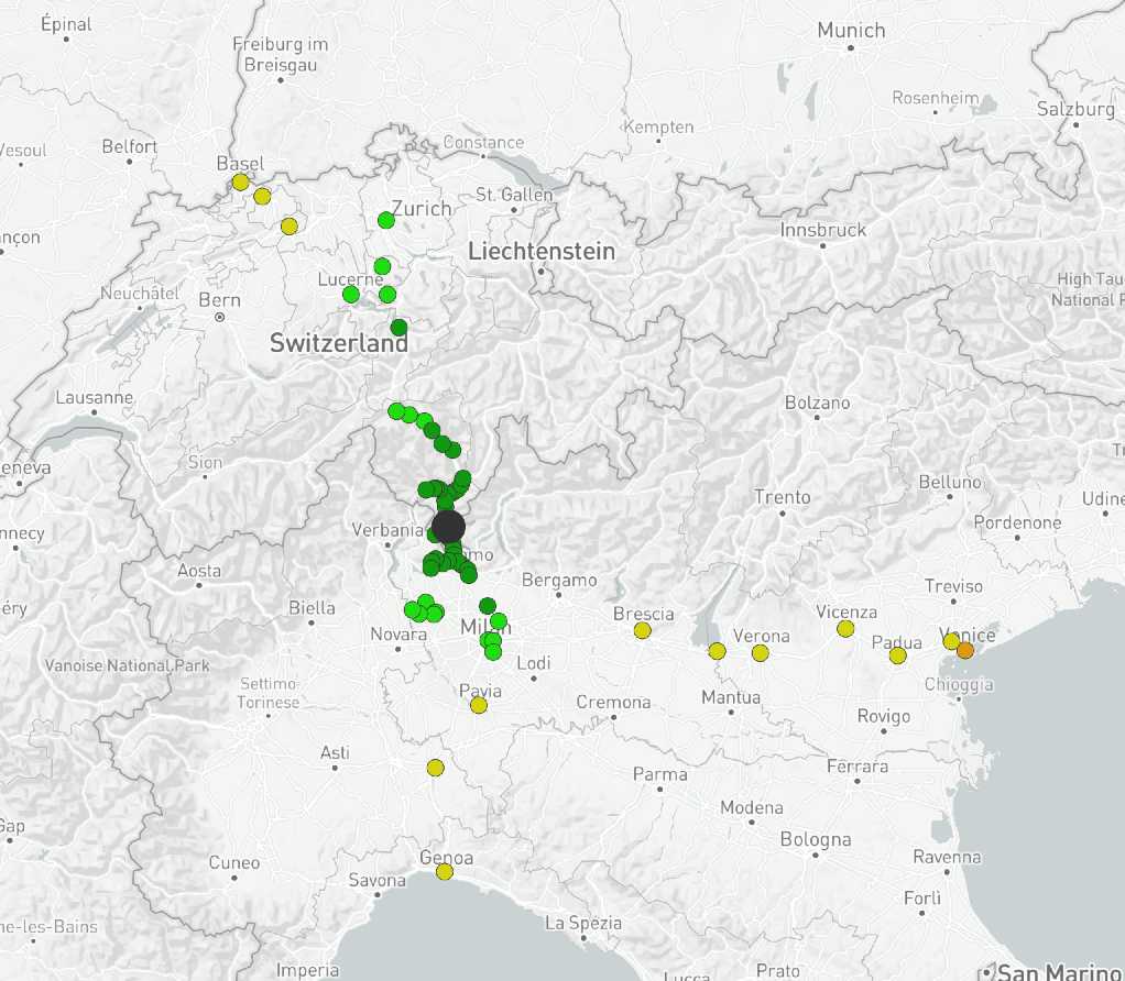 Travel: This interactive map shows direct trains from every Swiss city