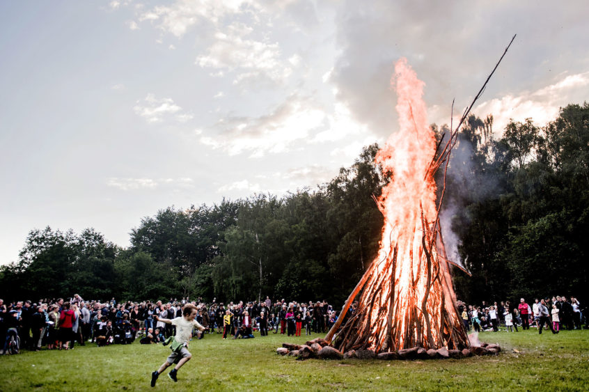 Why does Denmark celebrate Sankt Hans Aften?
