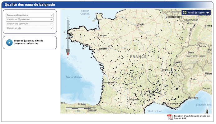 MAP: How to check the quality of the bathing water in France's seas and ...