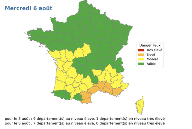 Wildfire alerts and 40C temperatures return to France this week