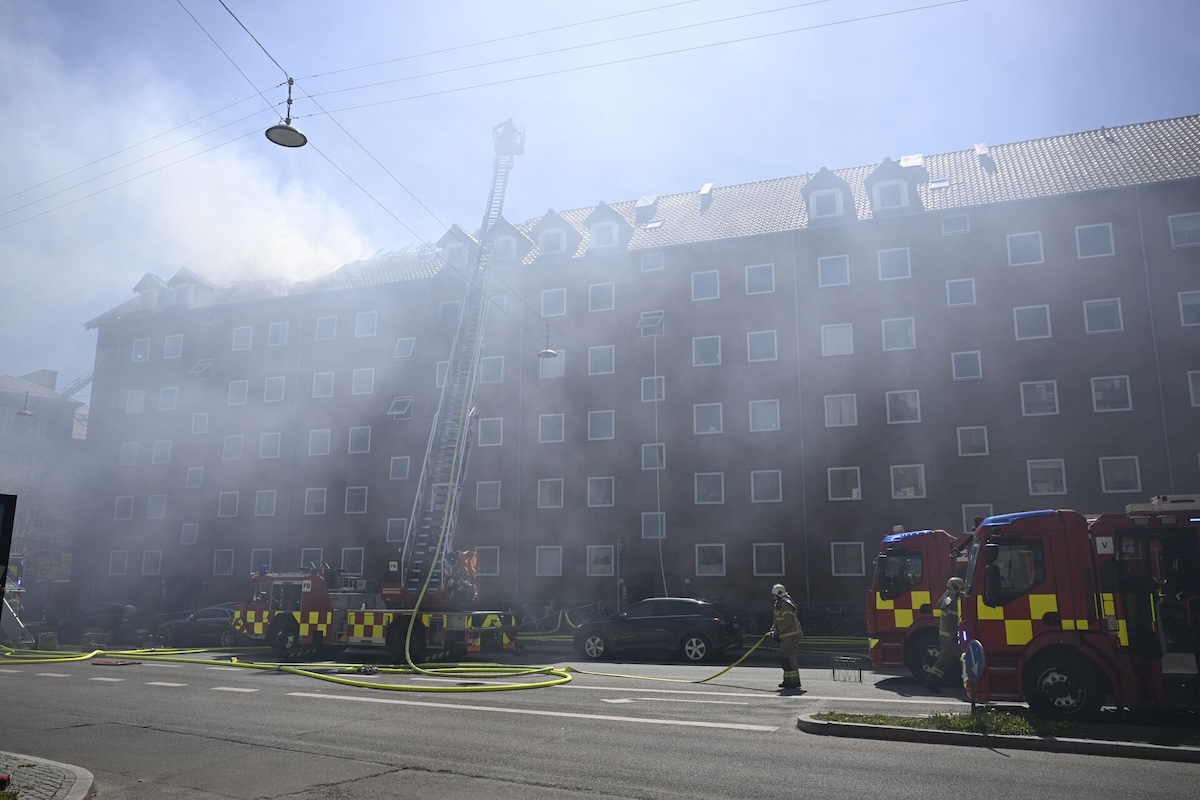 A hundred evacuated after major fire breaks out in Copenhagen